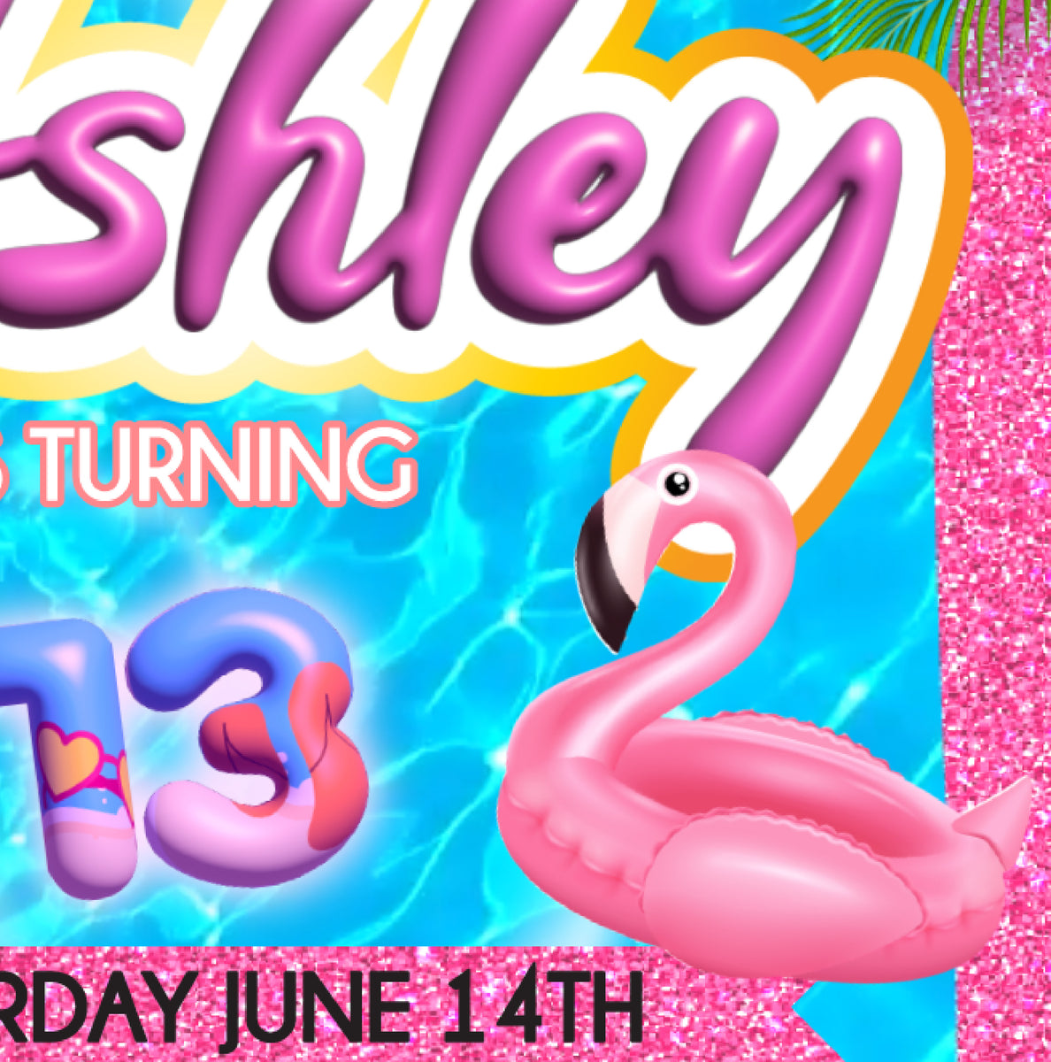 Pool party Animated Birthday Video Invitation | Phigraphic