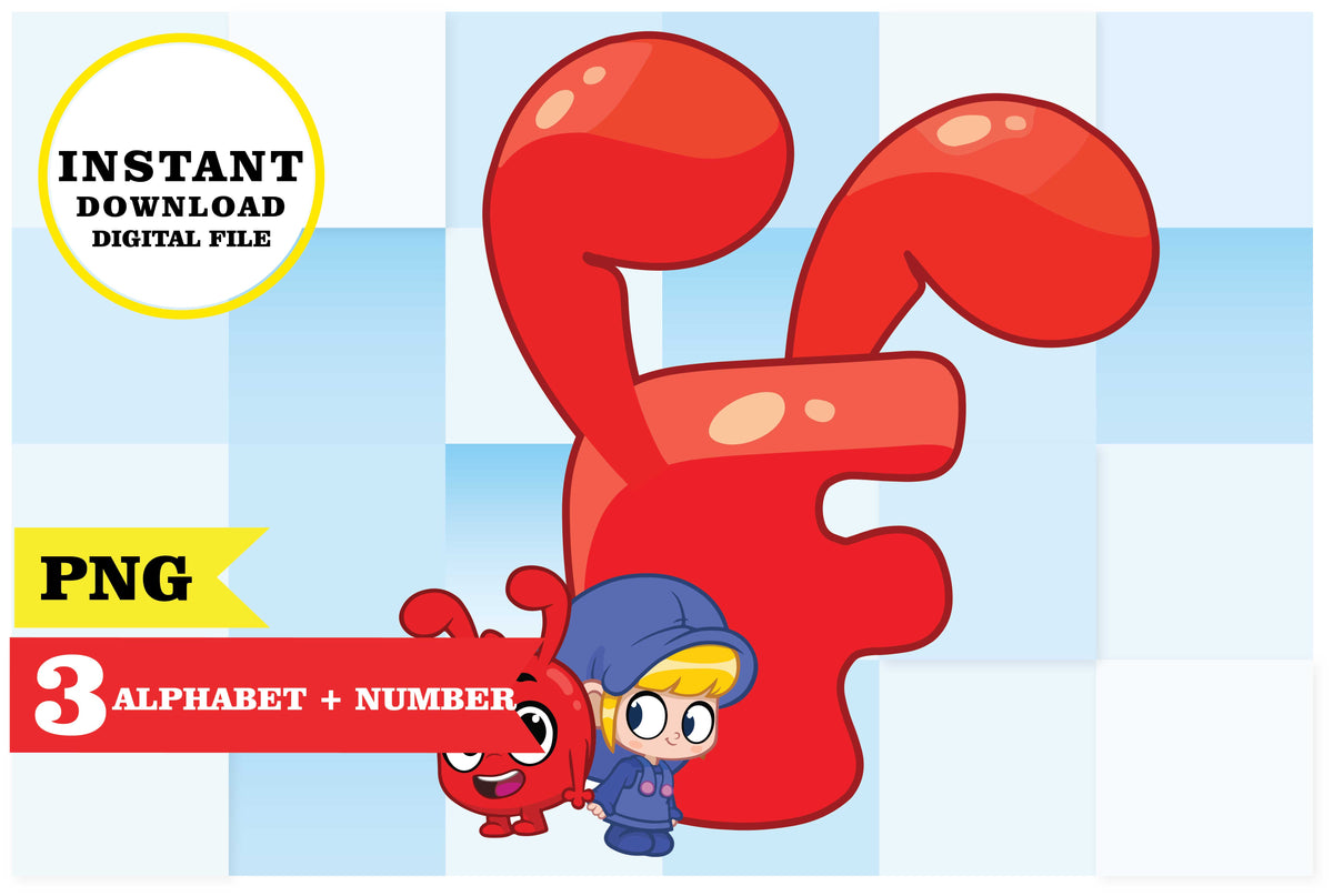 Morphle, 3 alphabet Inspired Printable Alphabet Clipart – PNG Letters ...