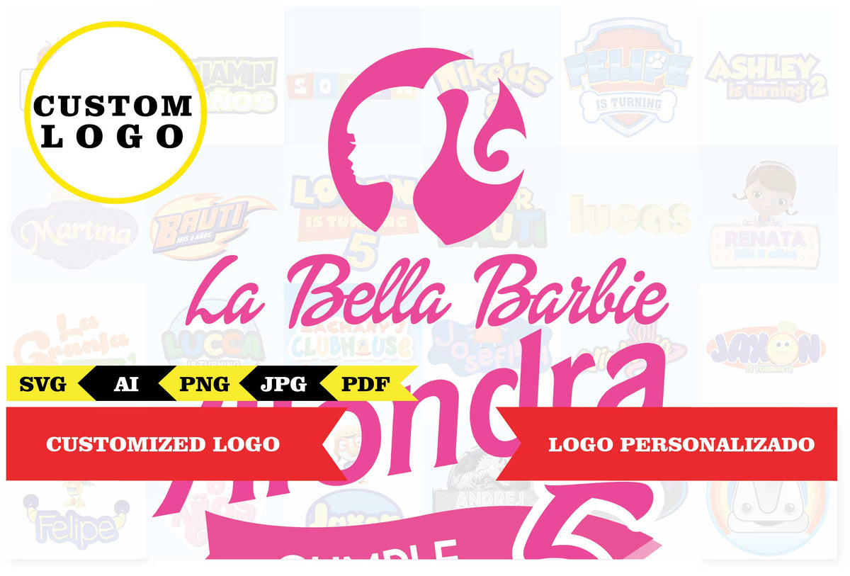 Barbie, Personalized logo – Phigraphic