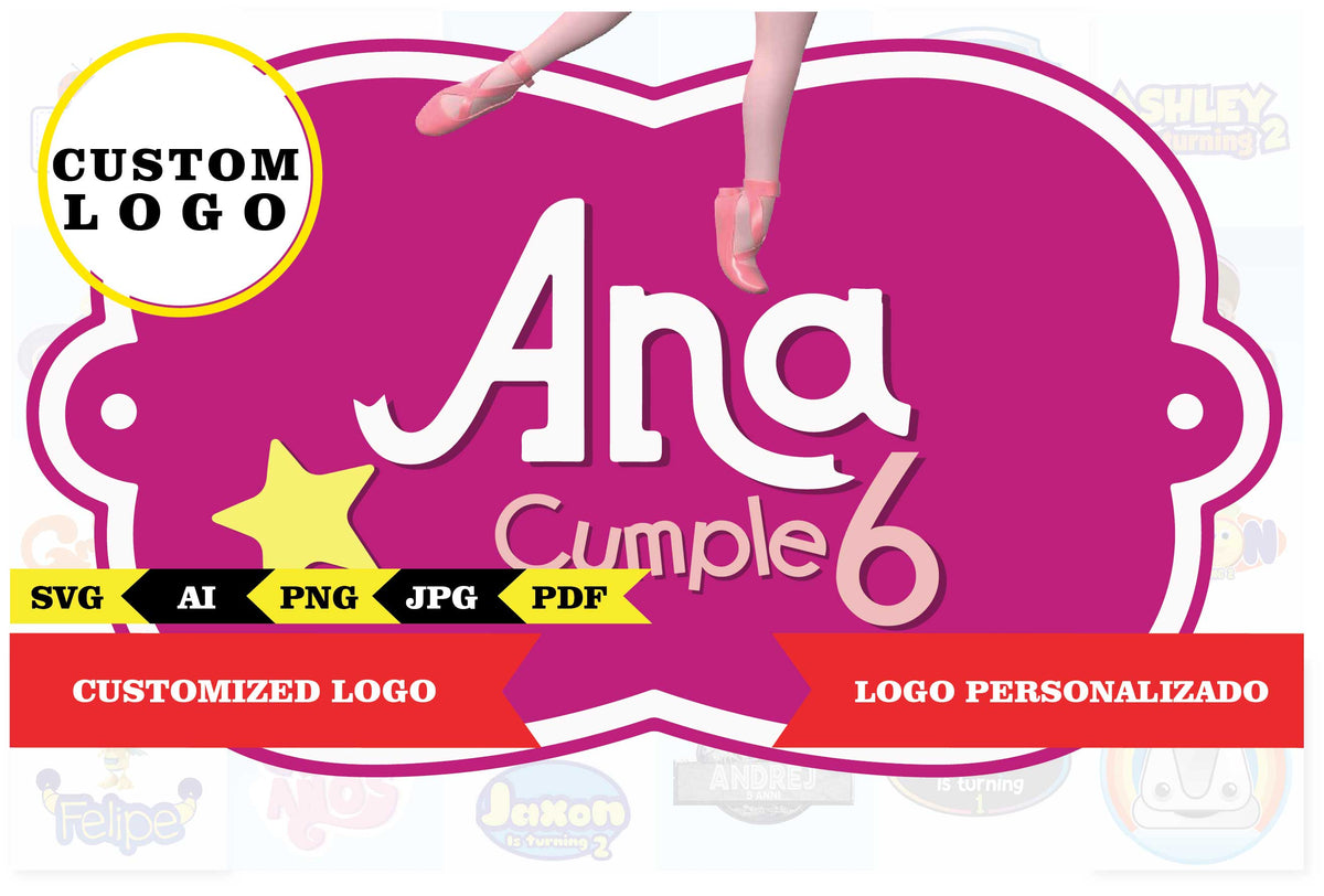 Angelina Ballerina - Custom Logo Design | Phigraphic