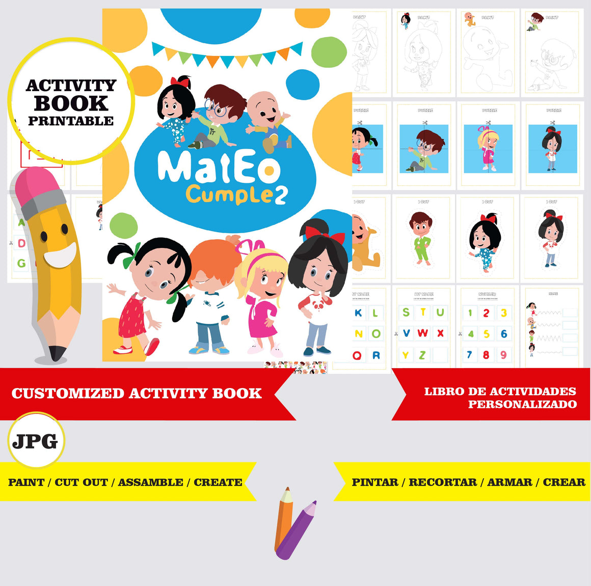 Plim Plim Safari Activity/Coloring Book – 29 Pages | Phigraphic