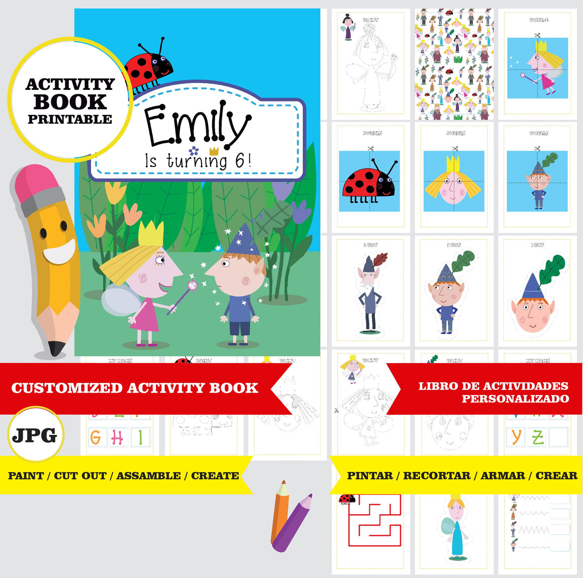 Plim Plim Safari Activity/Coloring Book – 29 Pages | Phigraphic