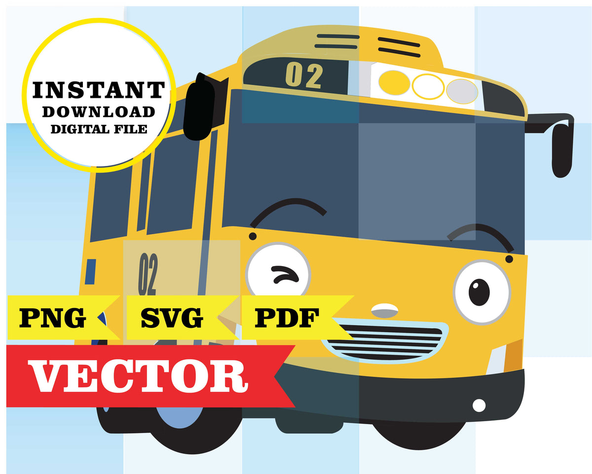 Tayo the little bus clipart | Phigraphic