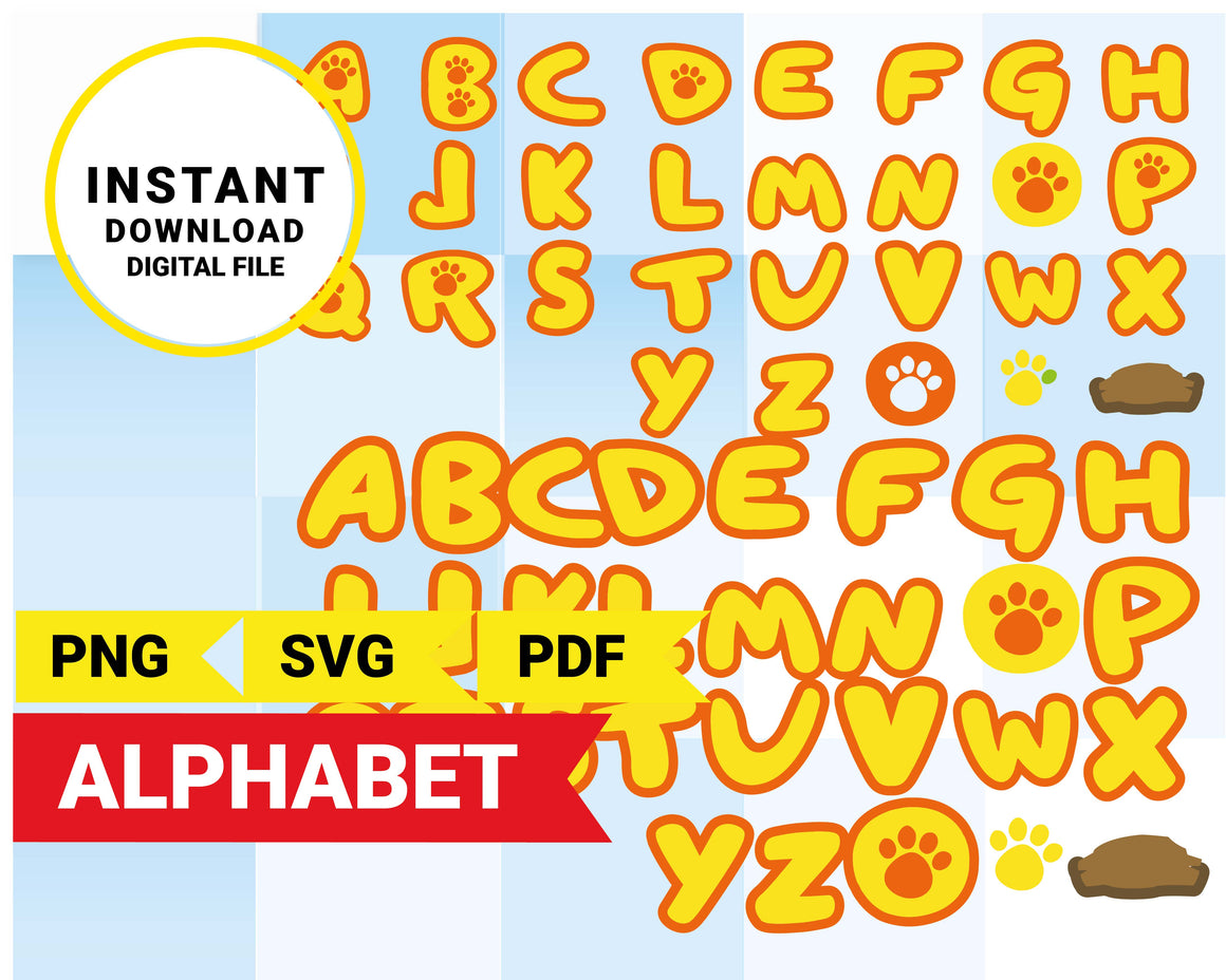 Leo the Wildlife Ranger inspired clipart alphabet – Phigraphic