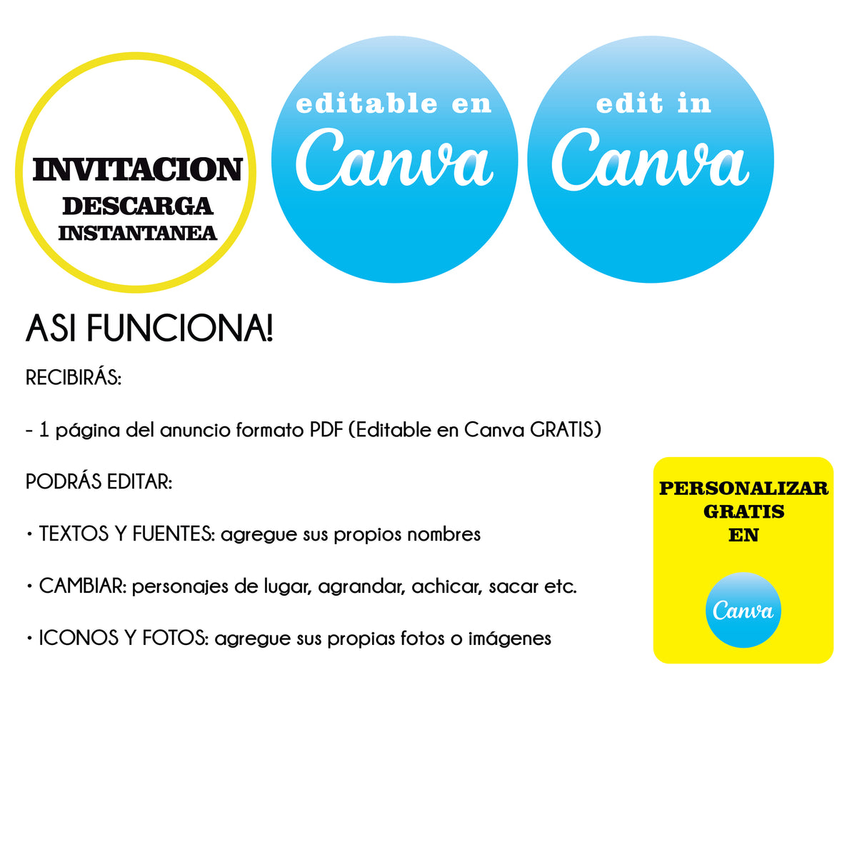 Tayo the Little Bus editable template Canva | Phigraphic