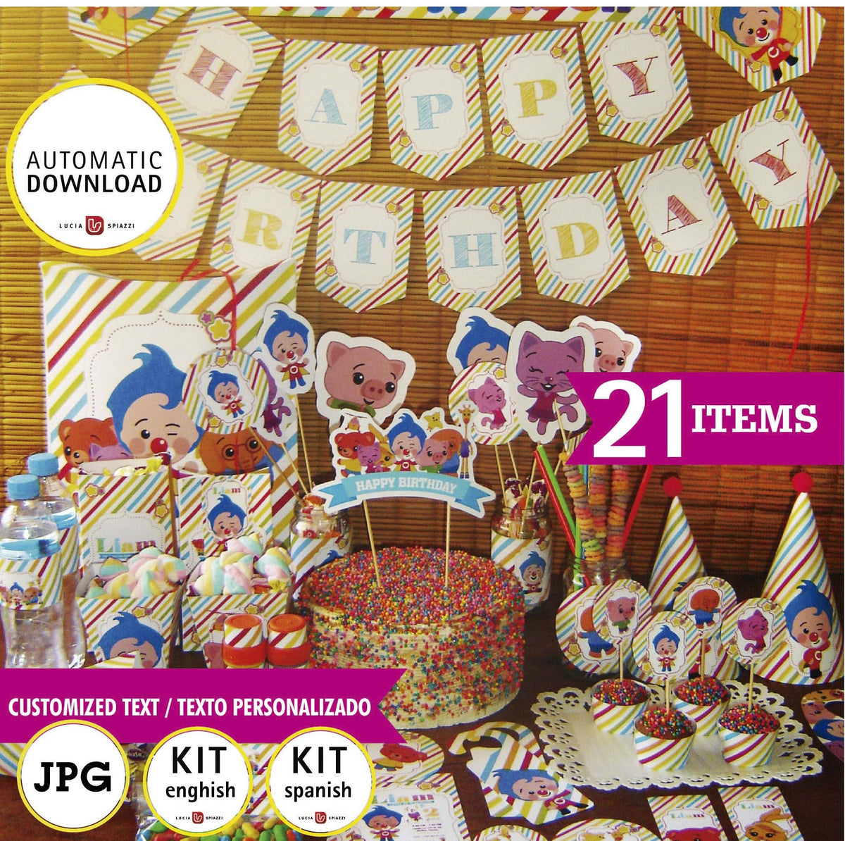 Plim plim, Printable kit – Phigraphic