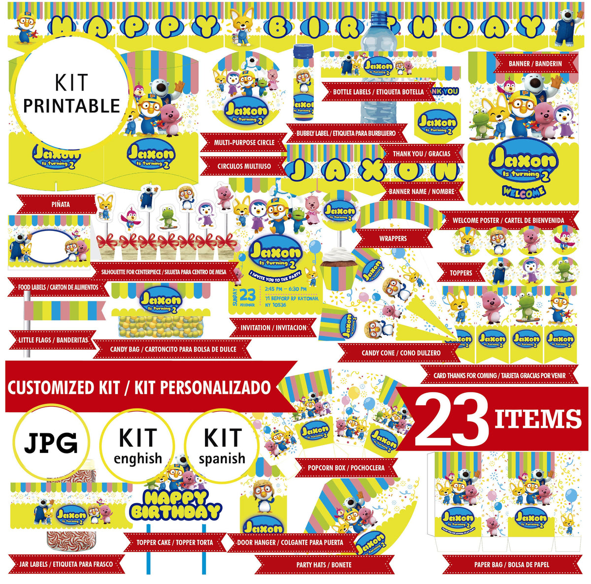 Pororo, Printable Kit | Phigraphic