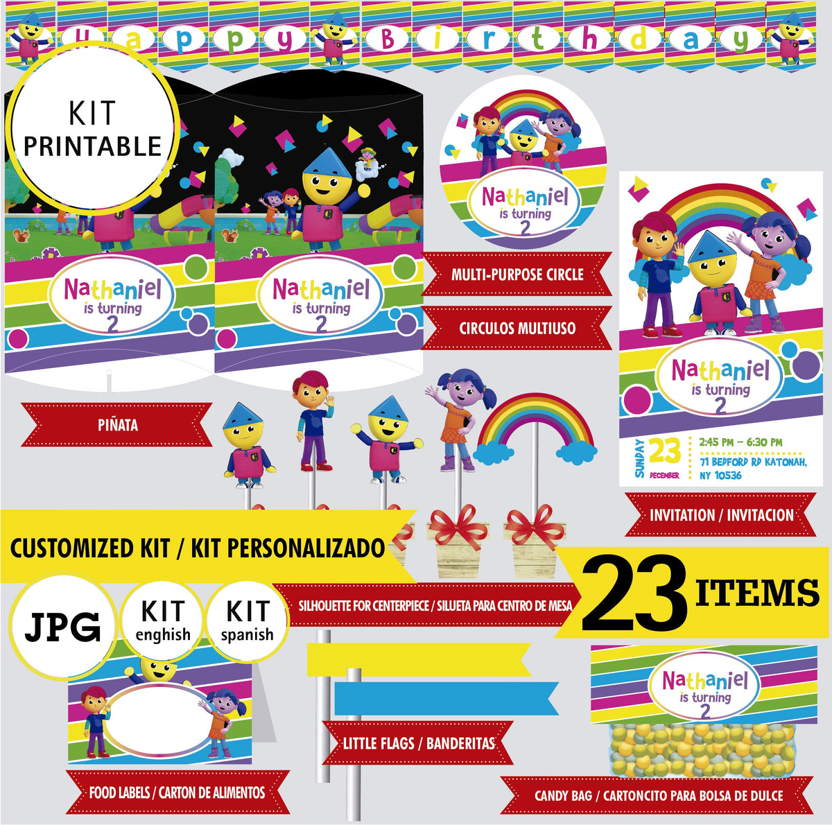 Charlie colorforms city, kit printable / White | Phigraphic