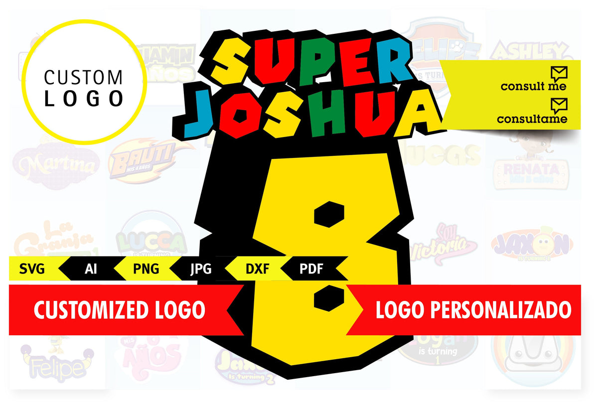 Super Mario - Custom Logo Design | Phigraphic