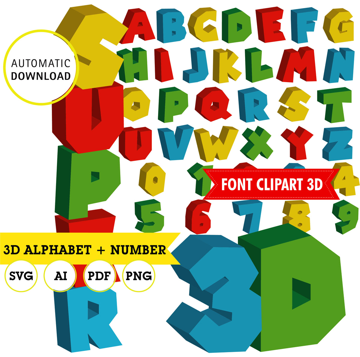 Super Mario Inspired Printable Alphabet Clipart – Phigraphic