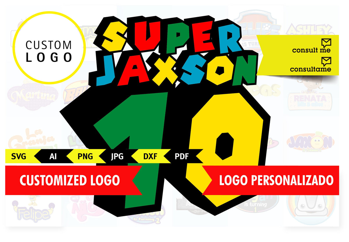 Super Mario - Custom Logo Design | Phigraphic