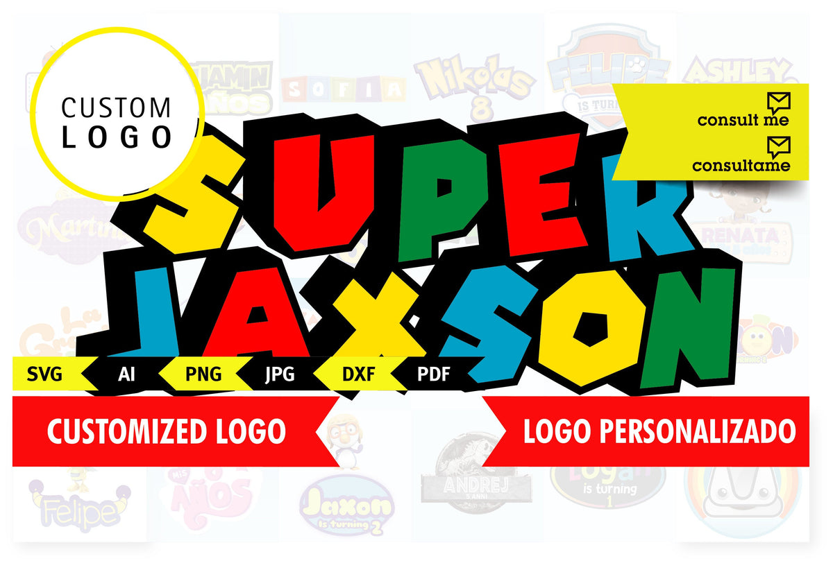 Super Mario - Custom Logo Design | Phigraphic