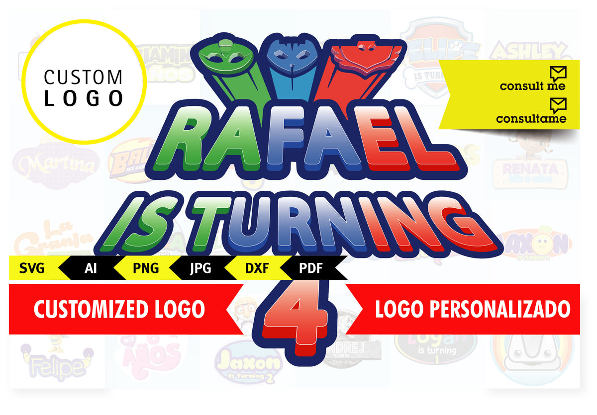 PJ Mask - Custom Logo Design | Phigraphic