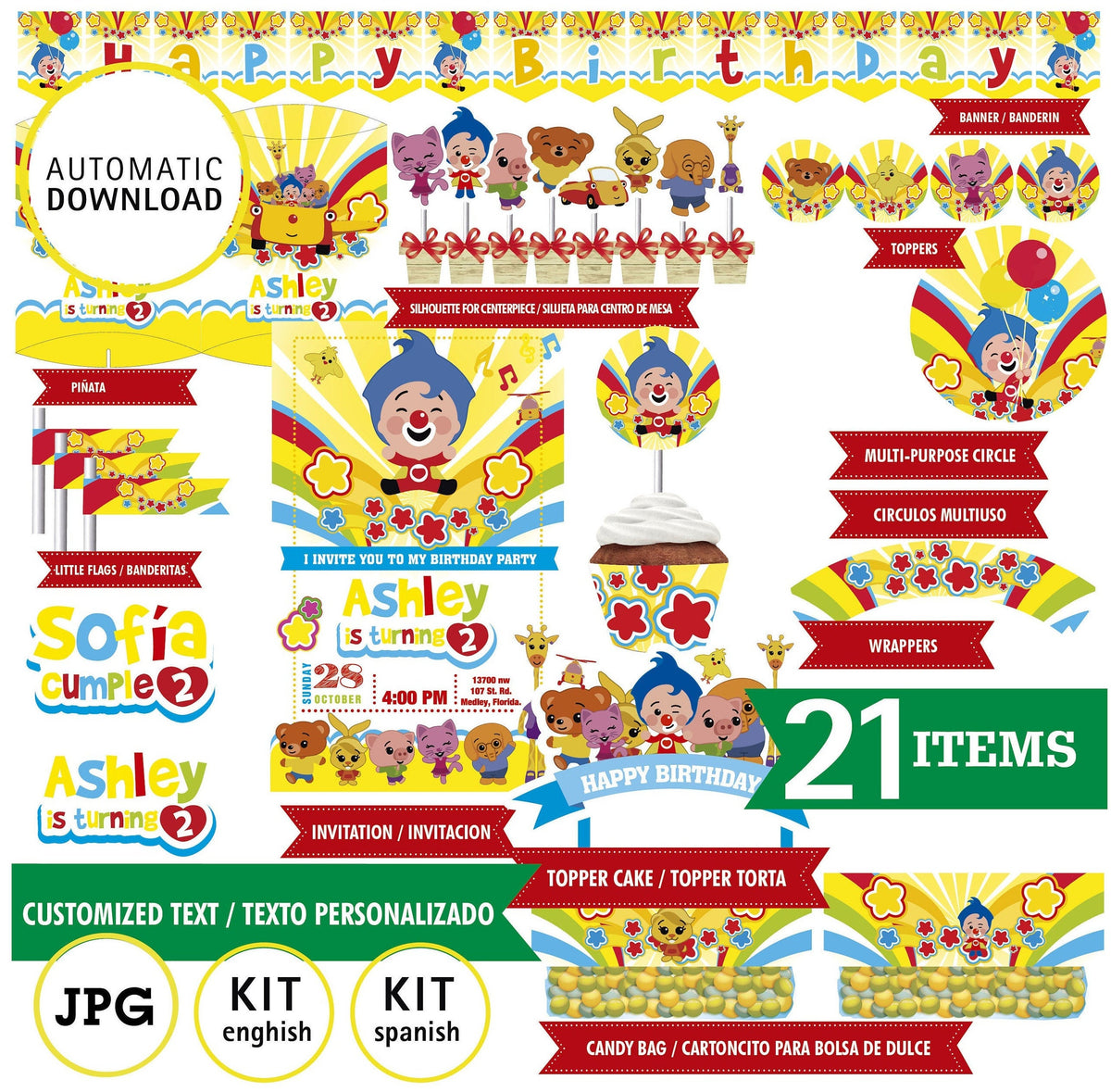 Plim plim, Printable kit | Phigraphic